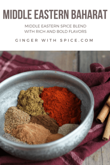 Middle Eastern Spice Blend Baharat (Arabic 7 Spice) - Ginger with Spice
