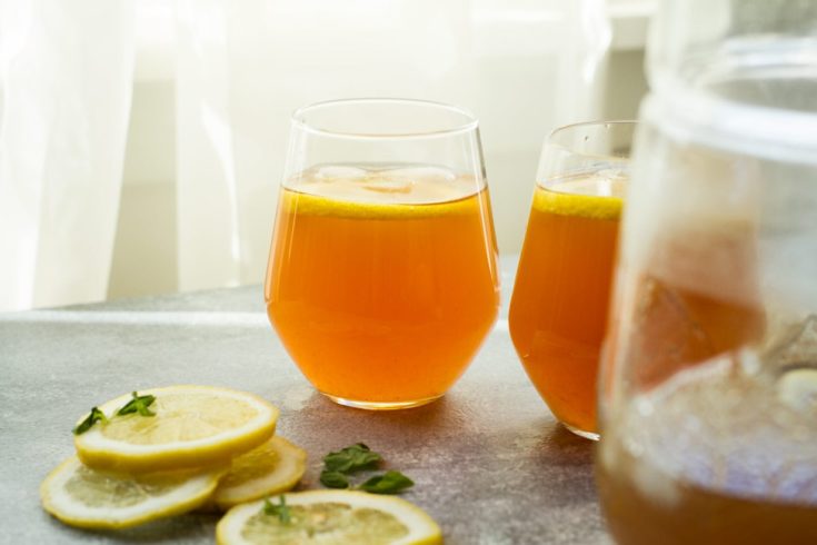Refreshing Ginger Lemon Iced Tea - Ginger with Spice