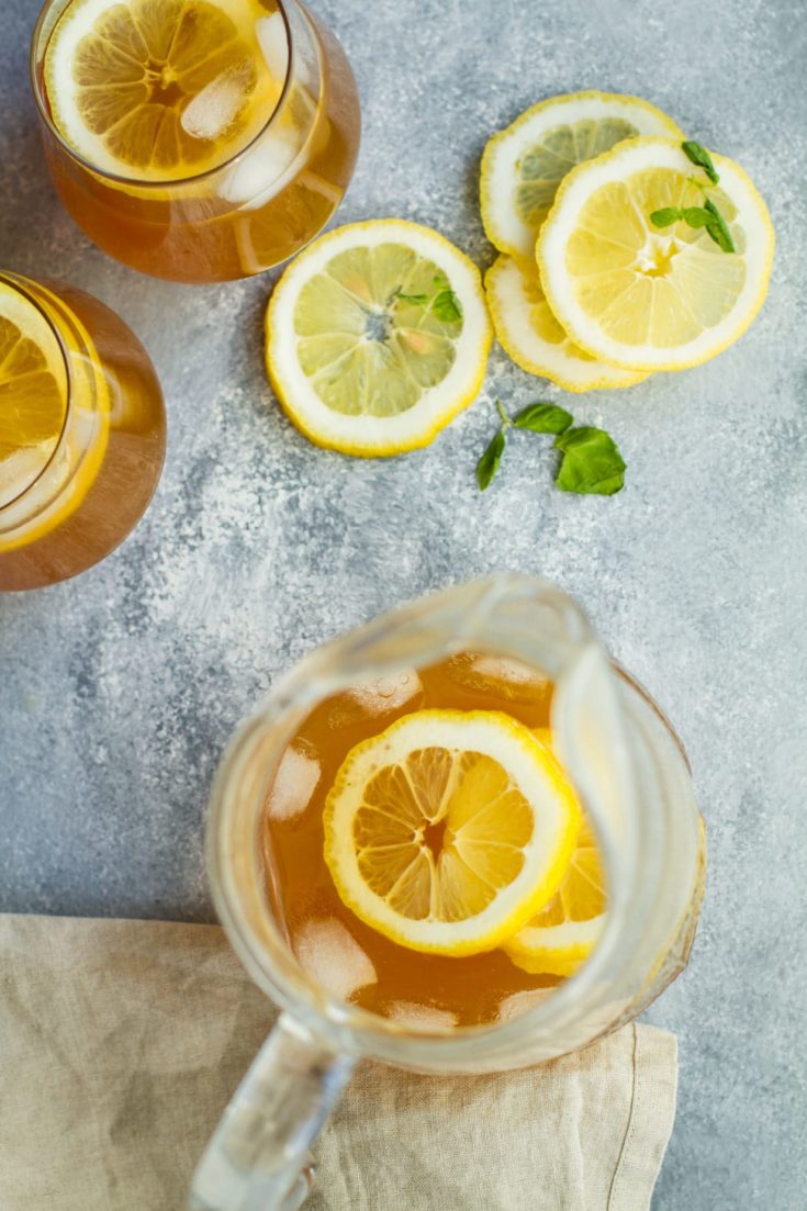 Refreshing Ginger Lemon Iced Tea - Ginger with Spice