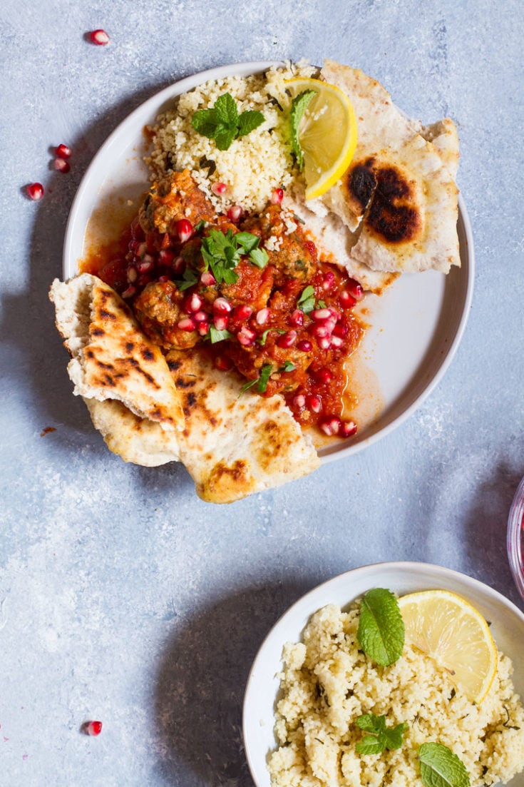 Middle Eastern Kofta Meatballs in Baharat Sauce - Ginger with Spice