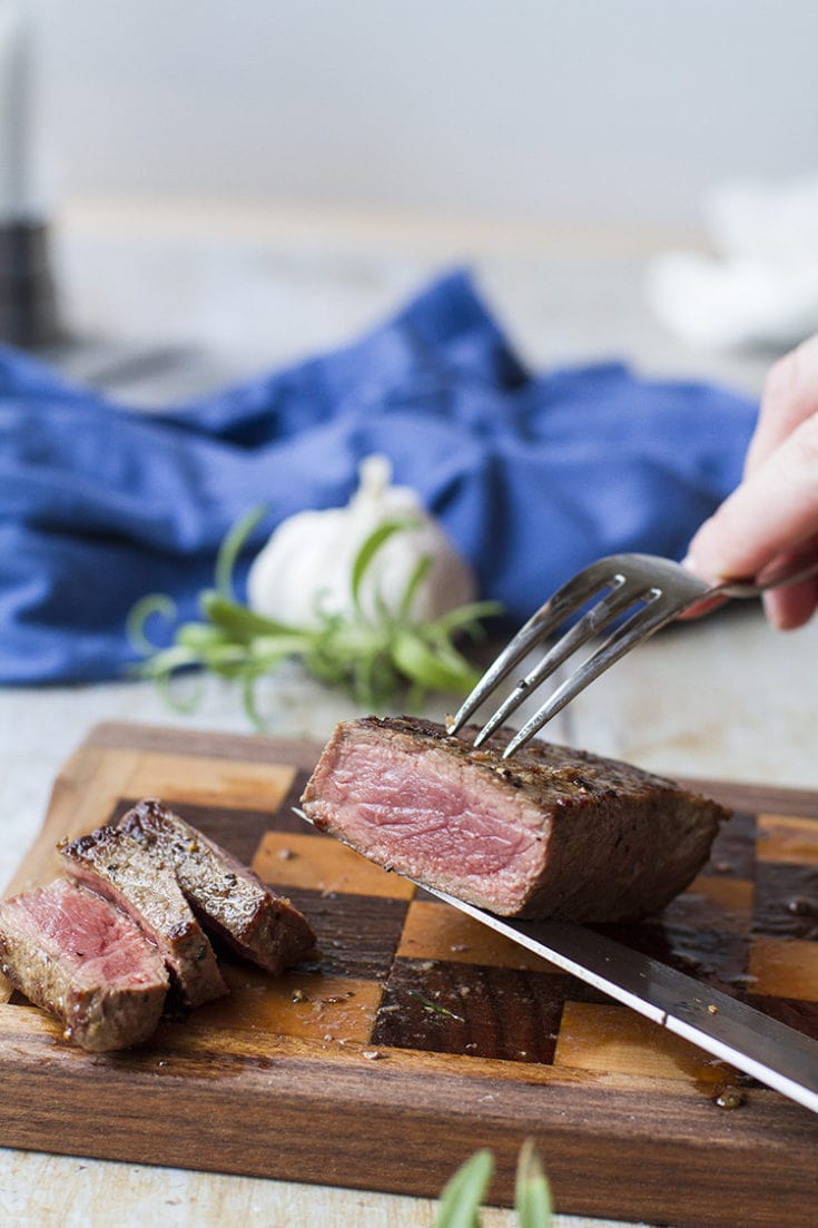 Garlic Rosemary Buttered Steak (How to Cook Steaks) - Ginger with Spice