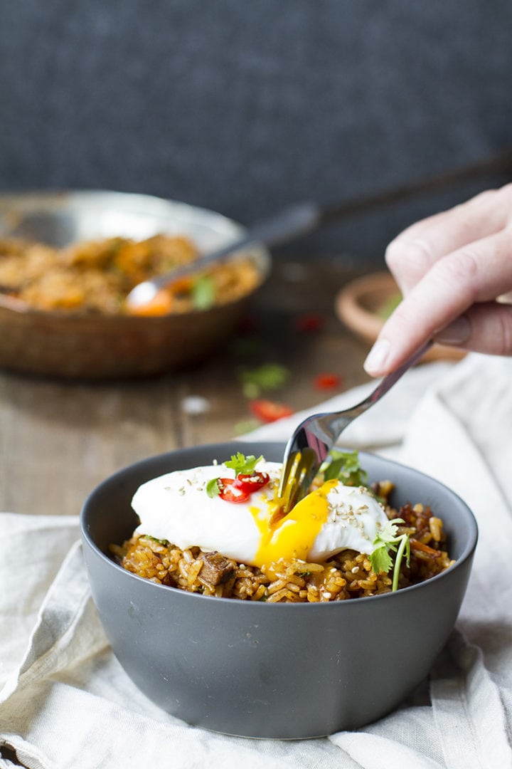 15 Minute Leftover Bulgogi Korean Fried Rice - Ginger with Spice
