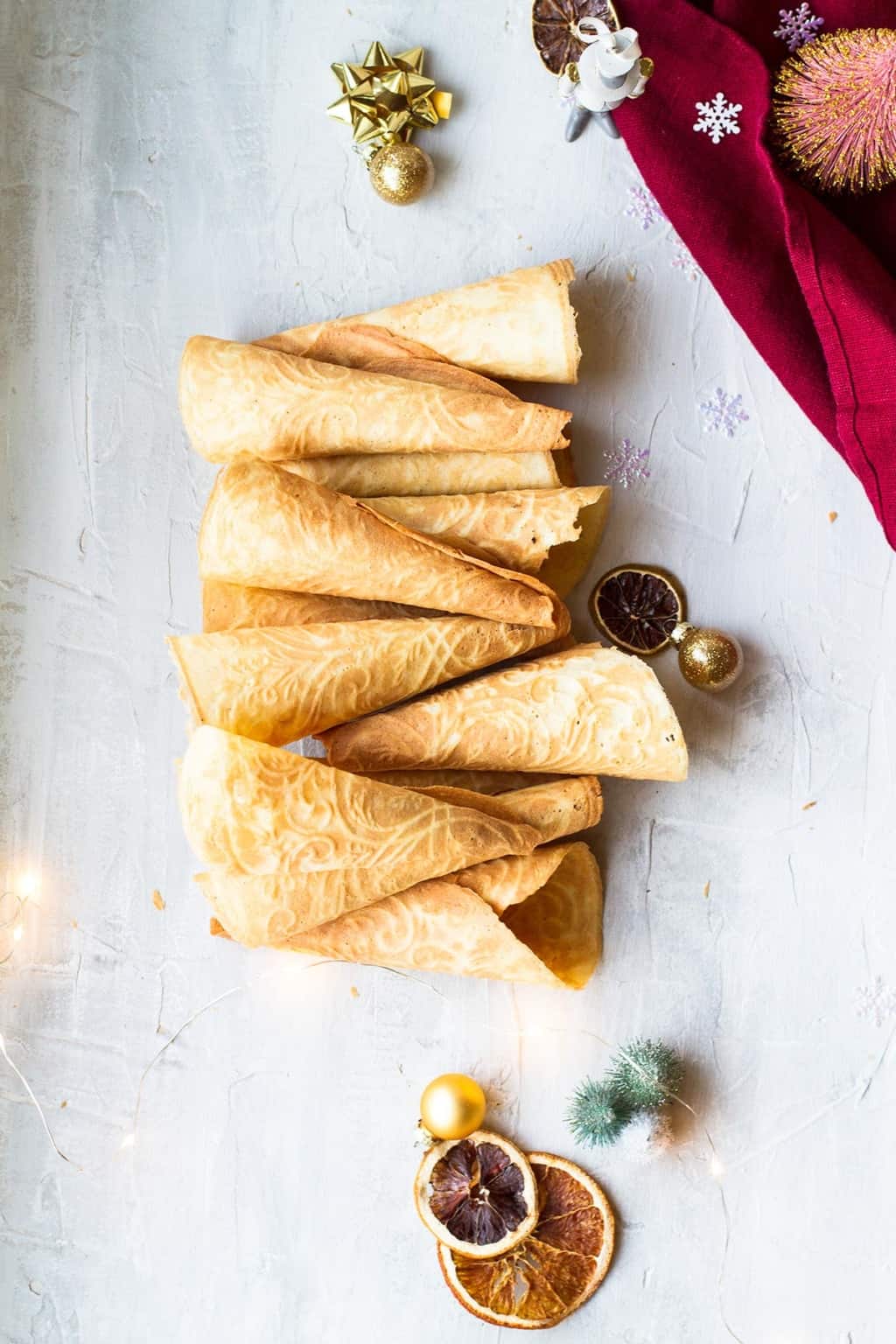 Easy Krumkake Recipe (Norwegian Christmas Cookies) - Ginger with Spice