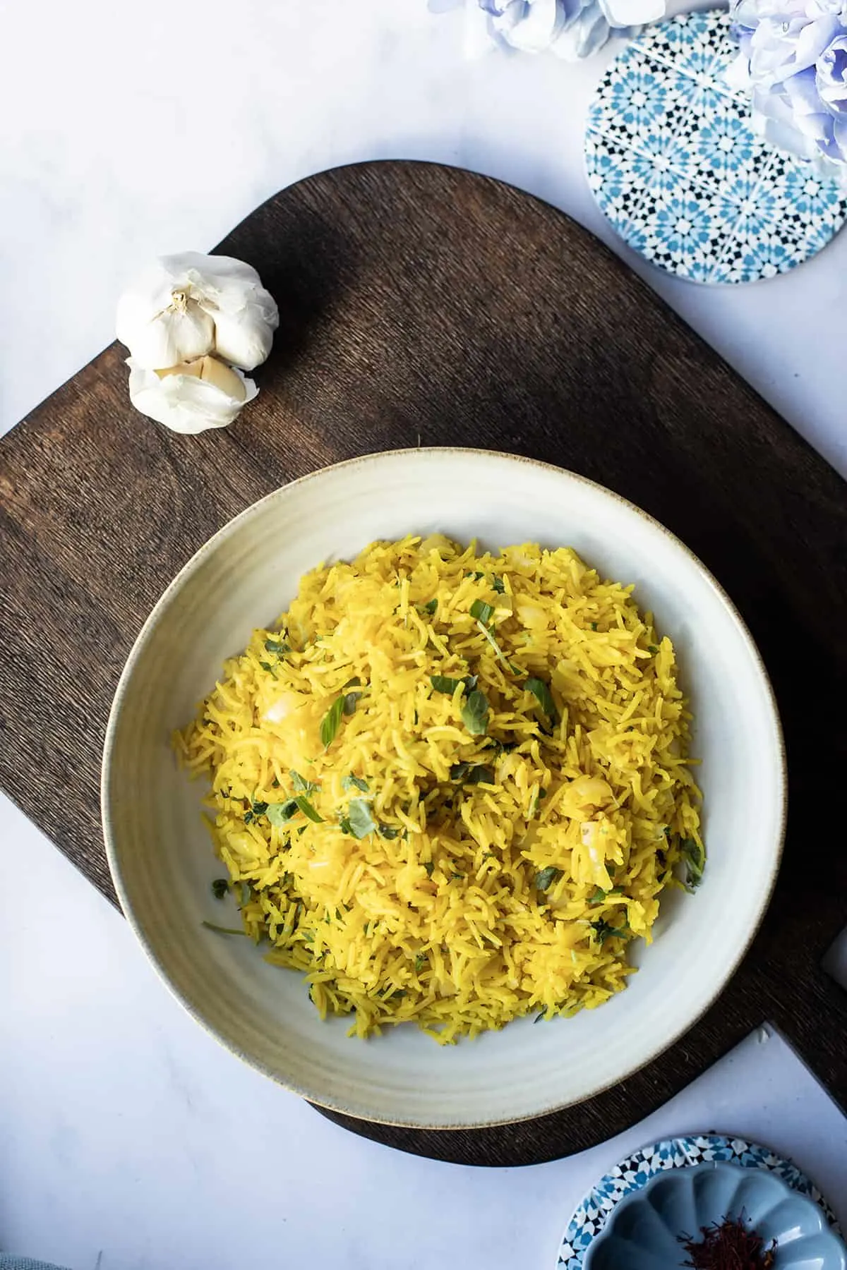 Spanish Saffron Rice (Arroz al Azafrán) - Ginger with Spice