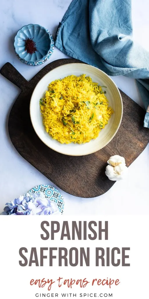 Spanish Saffron Rice (Arroz al Azafrán) - Ginger with Spice