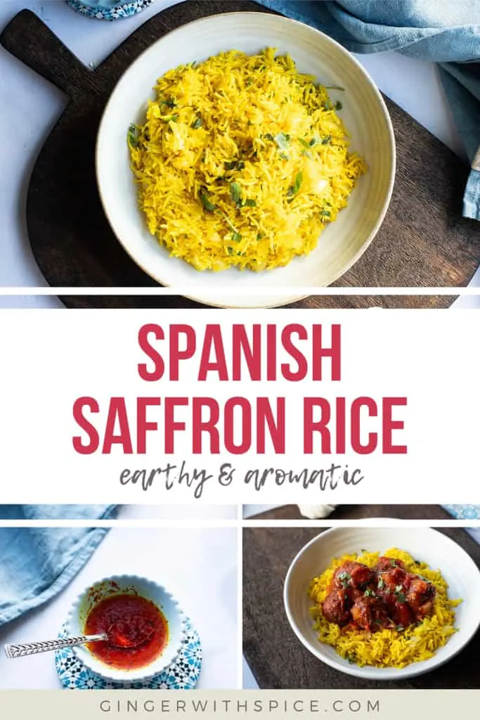 Spanish Saffron Rice (Arroz al Azafrán) - Ginger with Spice