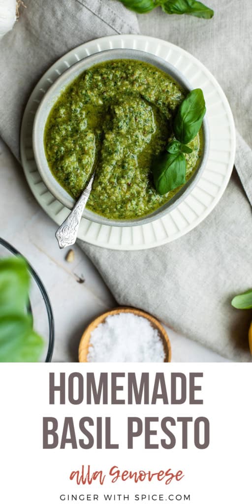 Easy Homemade Pesto from Scratch - Ginger with Spice