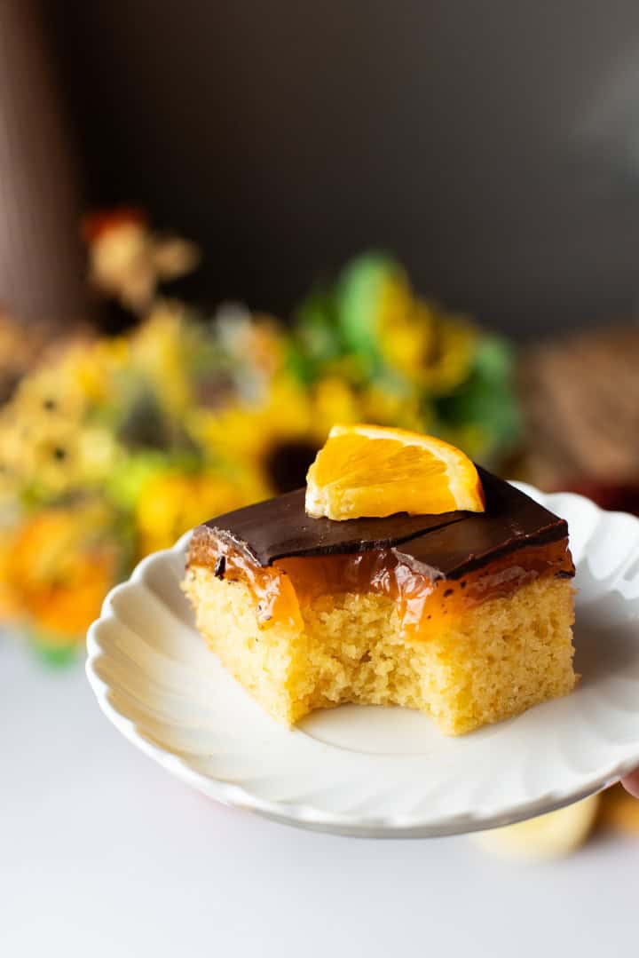Orange Jaffa Cake (Orange Cake with Turkish Delight!) - Ginger with Spice